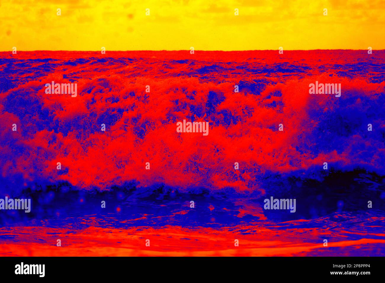 The third element (ancient philosophy) fantasy. The turbulent sea as ...