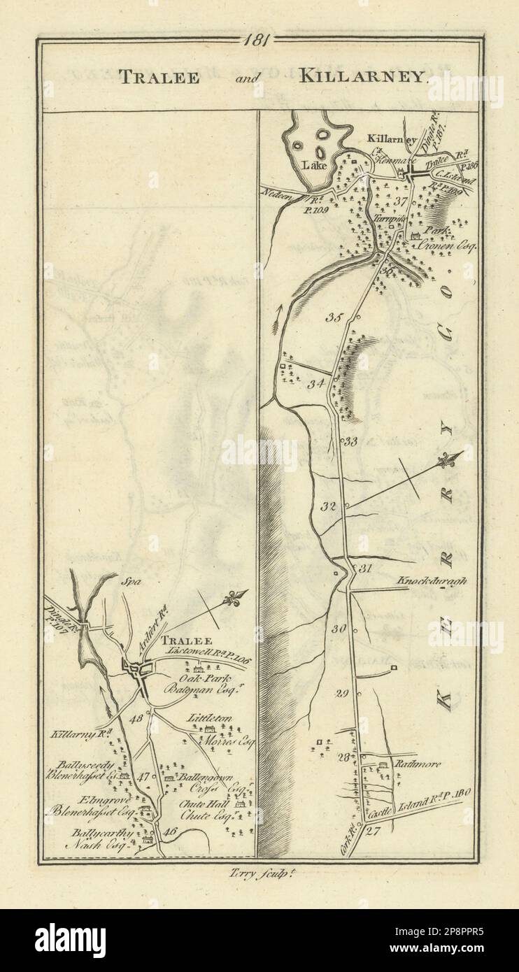 Map of killarney hi-res stock photography and images - Alamy
