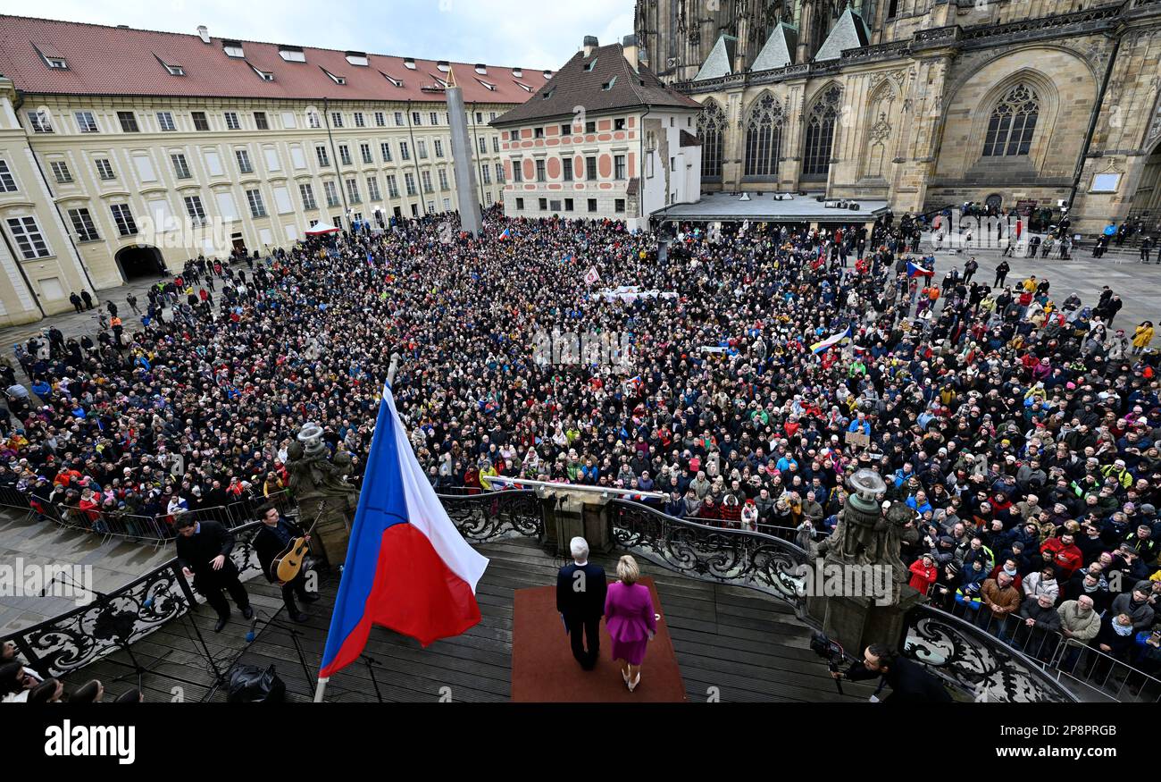 Prague, Czech Republic. 09th Mar, 2023. New Czech President Petr Pavel ...
