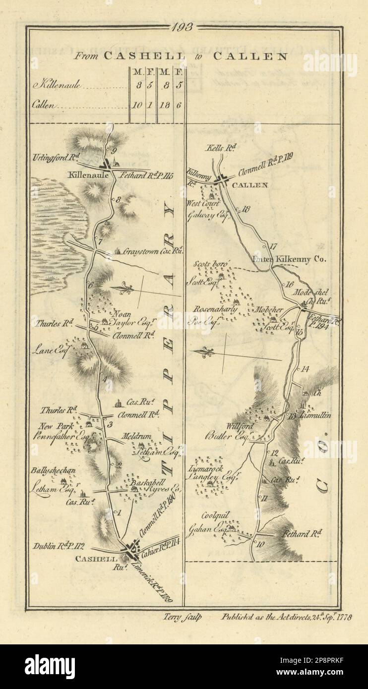 Map of kilkenny hi-res stock photography and images - Alamy