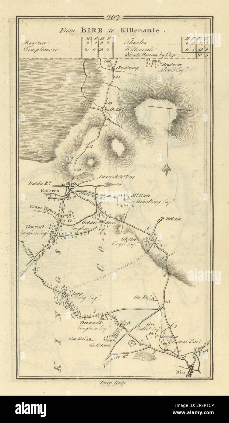 #207 From Birr to Killenaule. Roscrea Offaly Tipperary. TAYLOR/SKINNER ...