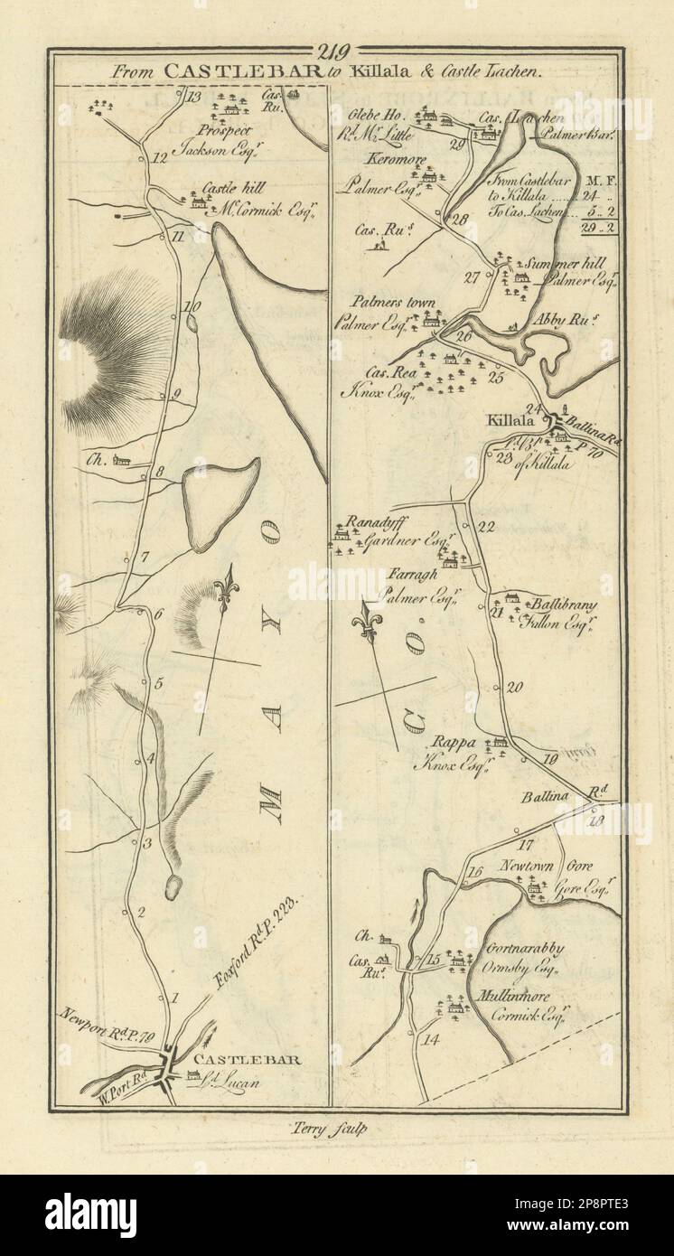 County mayo antique county map hi-res stock photography and images - Alamy