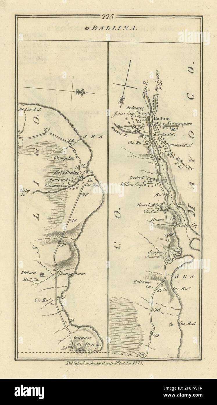 County mayo antique county map hi-res stock photography and images - Alamy