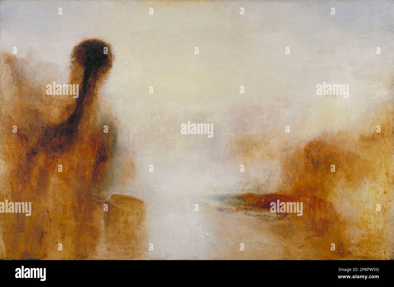 Landscape with Water circa 1840 by Joseph Mallord William Turner Stock ...