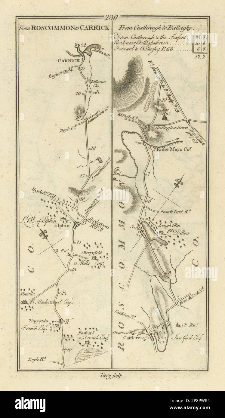#239 Roscommon to Carrick/Shannon. Castlerea to Ballaghy TAYLOR/SKINNER ...