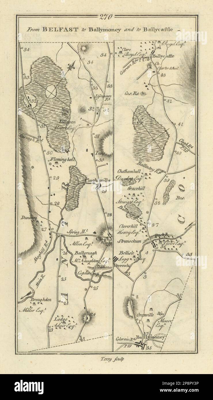 Map of ballymoney hi-res stock photography and images - Alamy