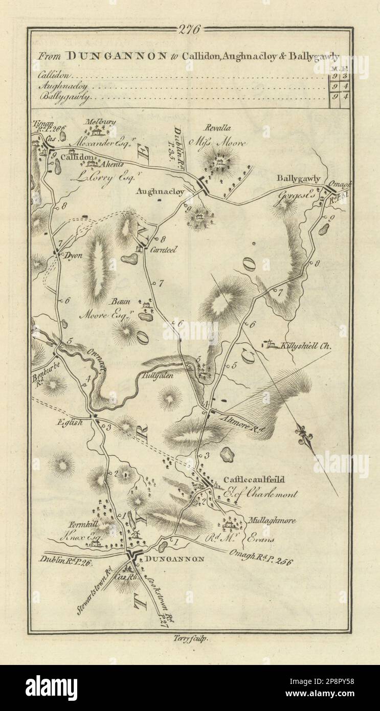 #276 Dungannon to Caledon, Aughnacloy & Ballygawley. TAYLOR/SKINNER ...