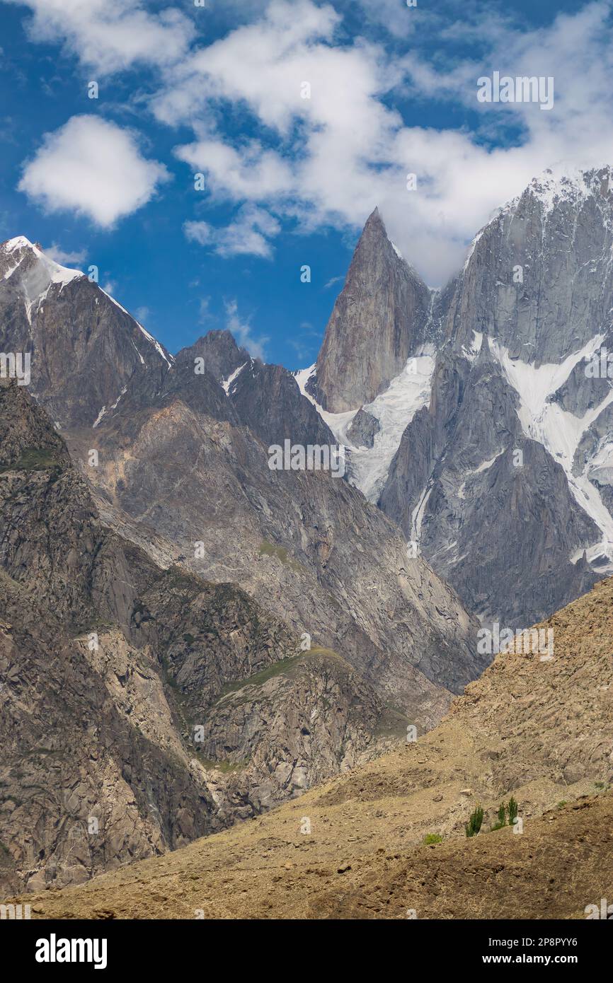 A vertical of Lady Finger from Eagle's nest in Karimabad, Karakoram ...