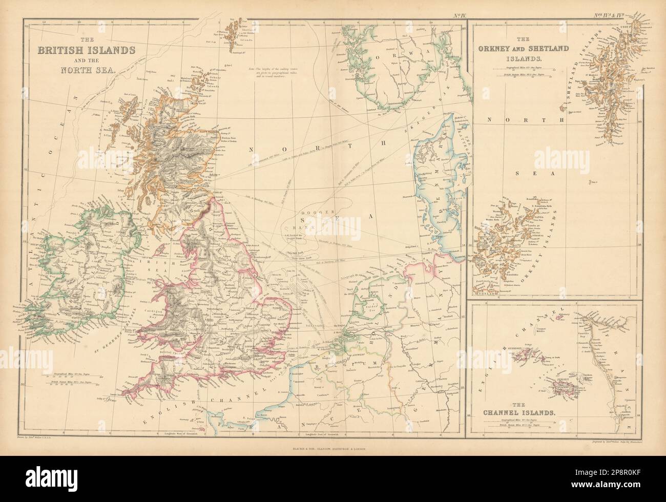 Map of the orkney islands hi-res stock photography and images - Alamy
