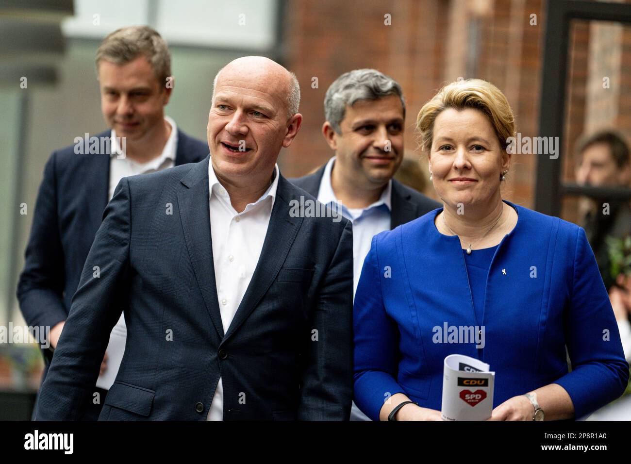 Berlin, Germany. 09th Mar, 2023. Stefan Evers (CDU, l-r), Secretary ...