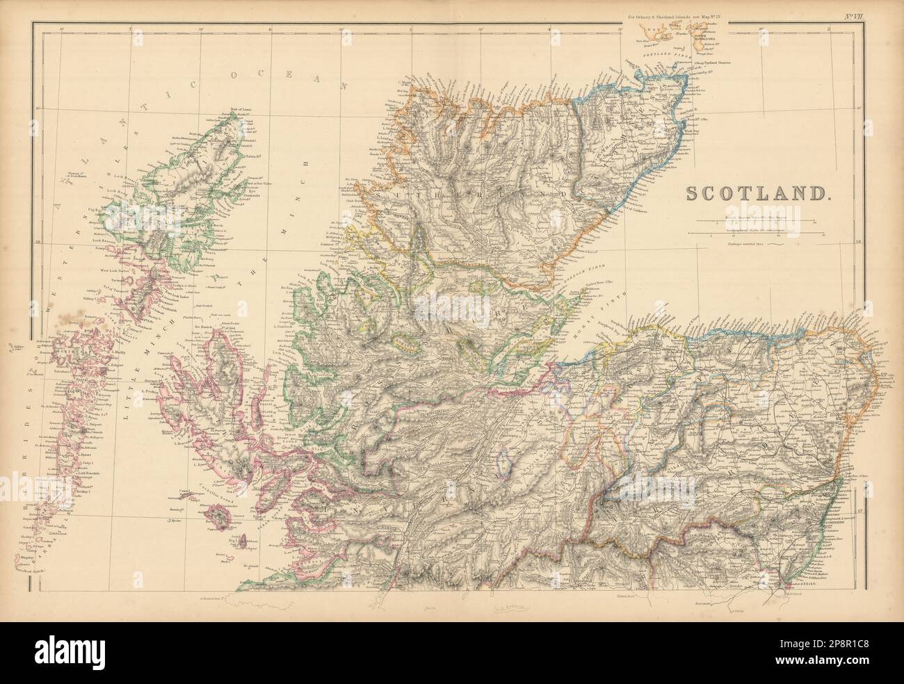 Scotland (North) by Edward Weller. Highlands & Islands. Hebrides 1859 ...
