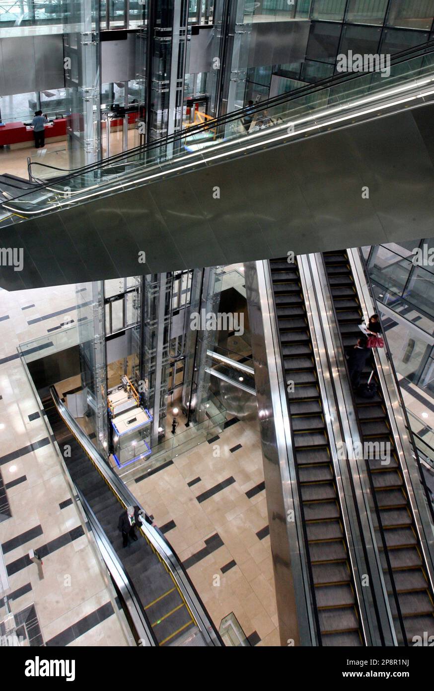Main reception area of the Innovation Centre of the Qatar Science and ...