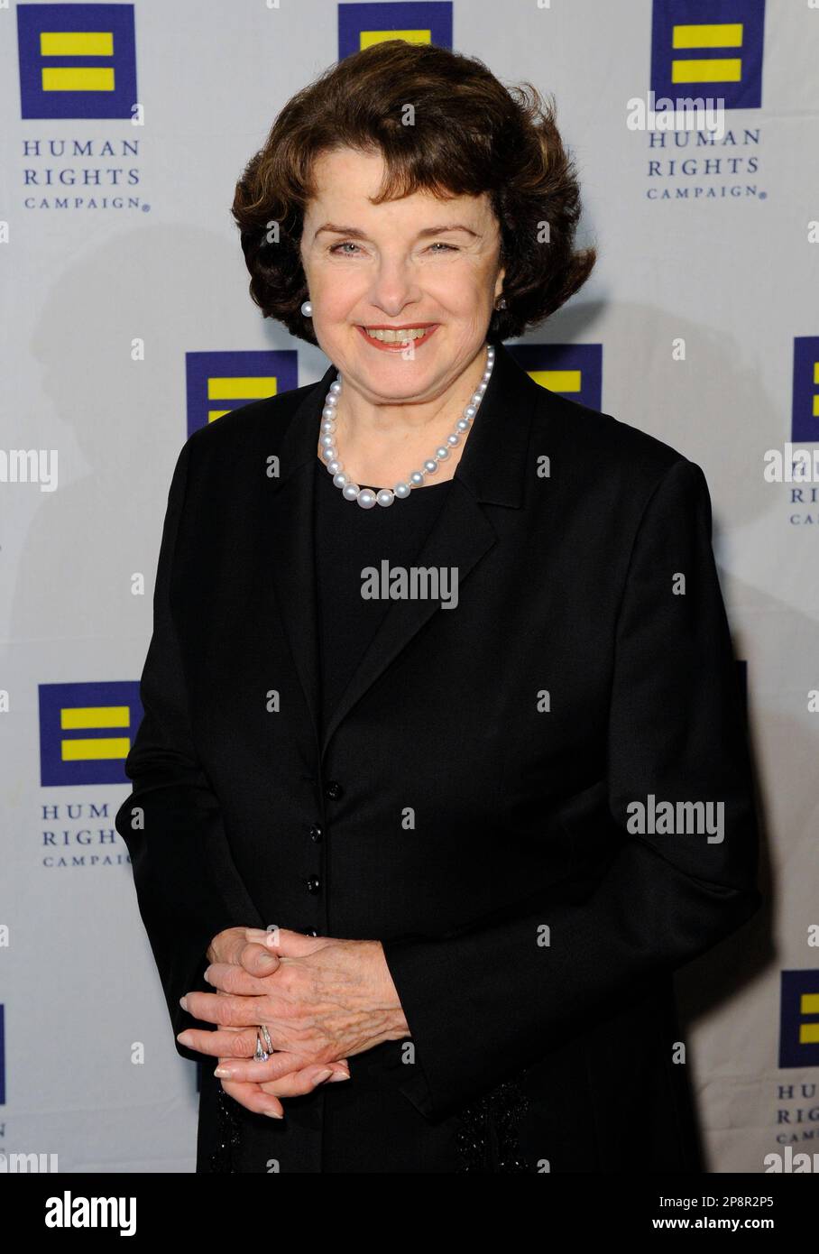 Senator Dianne Feinstein (D-CA) arrives at the Human Rights Campaign's ...