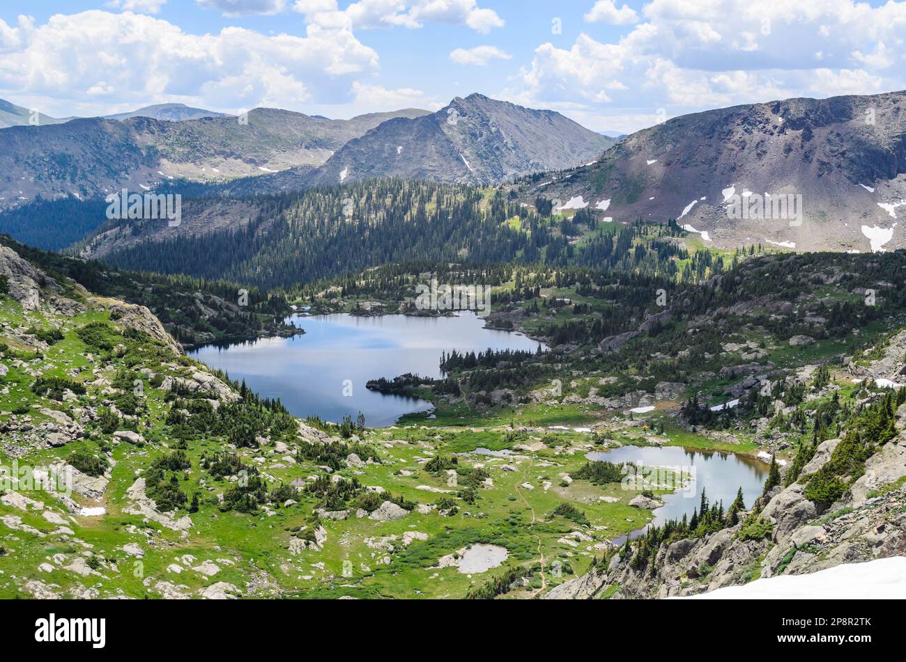 Missouri Lakes From Missouri Pass, in the Holy Cross Wilderness, near ...