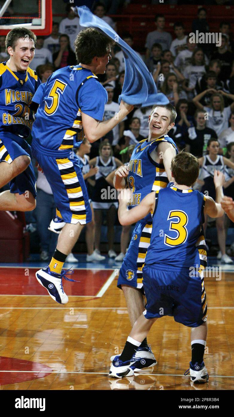 Members of the Wichita Collegiate boys basketball team including Andrew ...