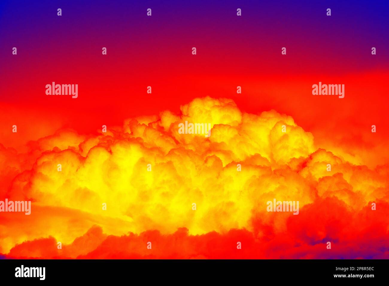 Colored clouds, towering cumulus cloud. Cloudscape under the wing of an ...
