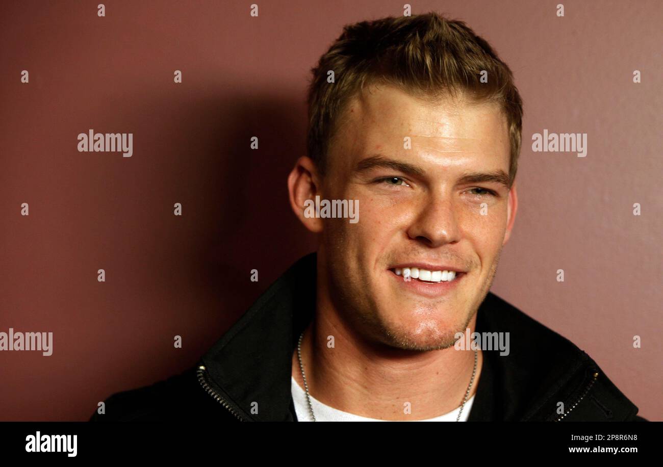 Cast member Alan Ritchson arrives at the premiere of "Steam" in Los ...