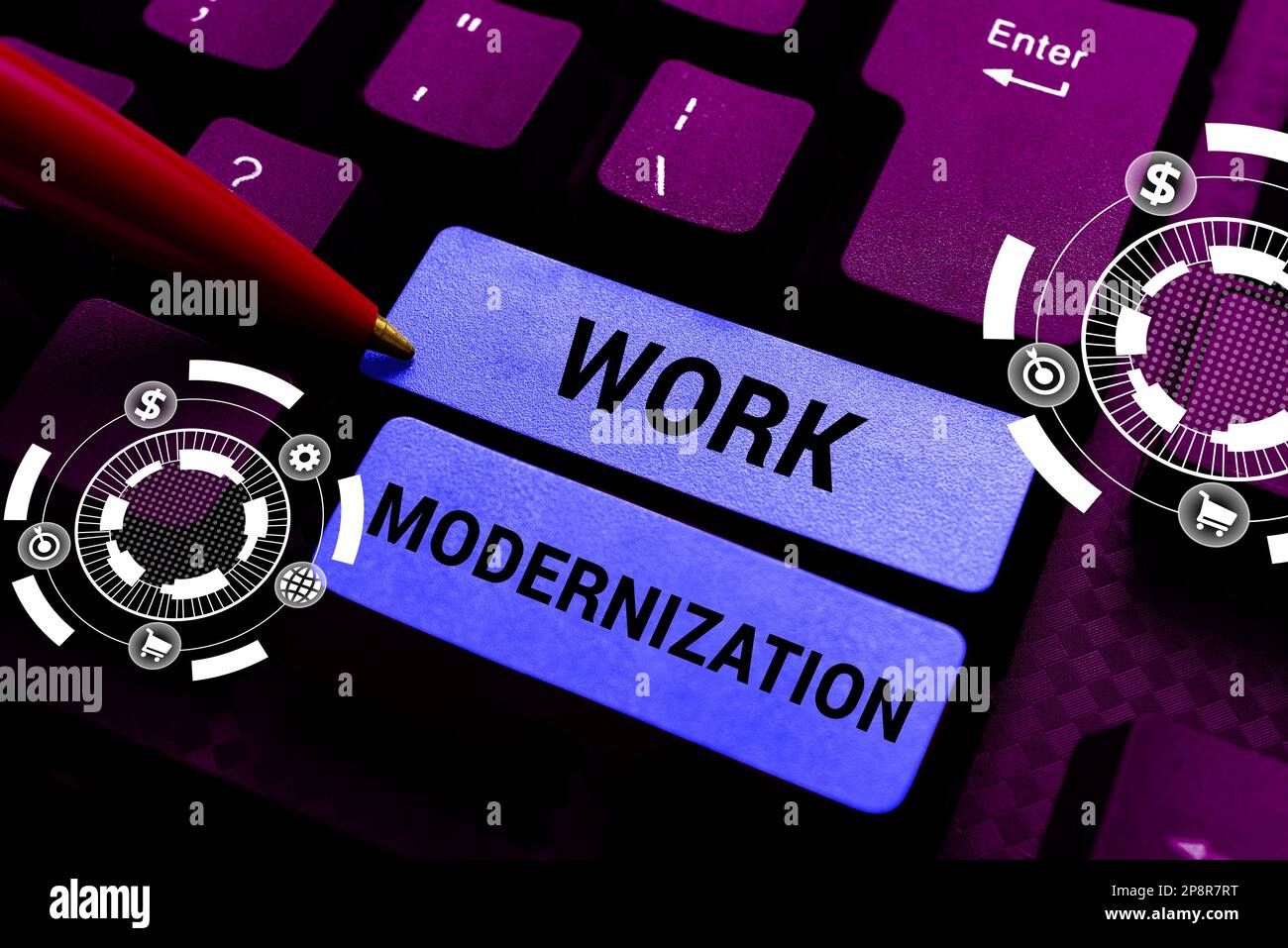 Conceptual display Work Modernization. Word Written on changing product ...