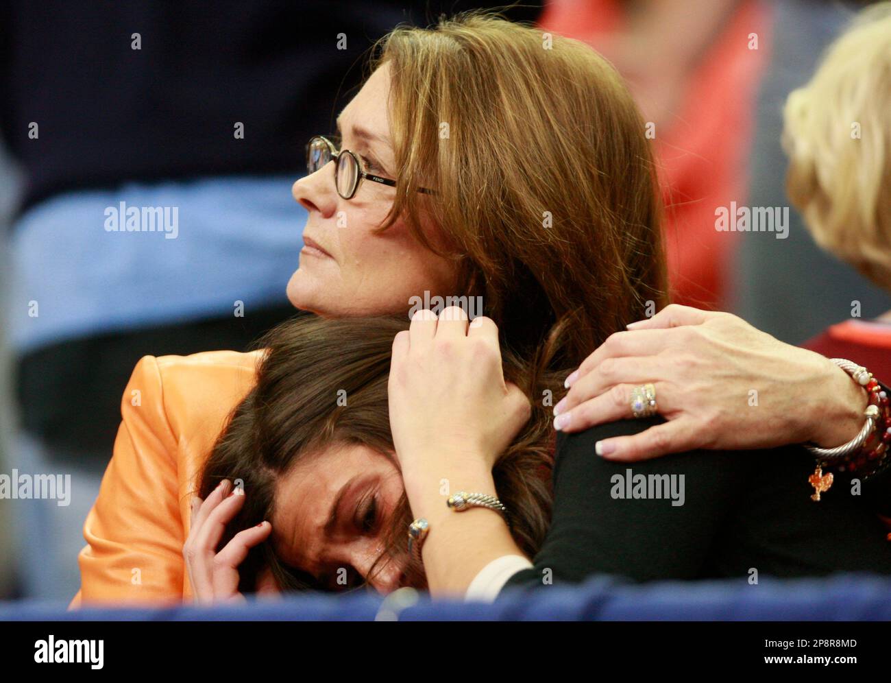 Virginia Tech coach Seth Greenberg's wife Karen Greenberg comforts ...