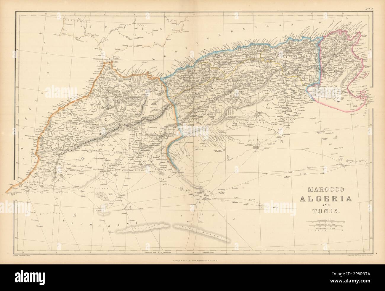 Old maghreb map hi-res stock photography and images - Alamy