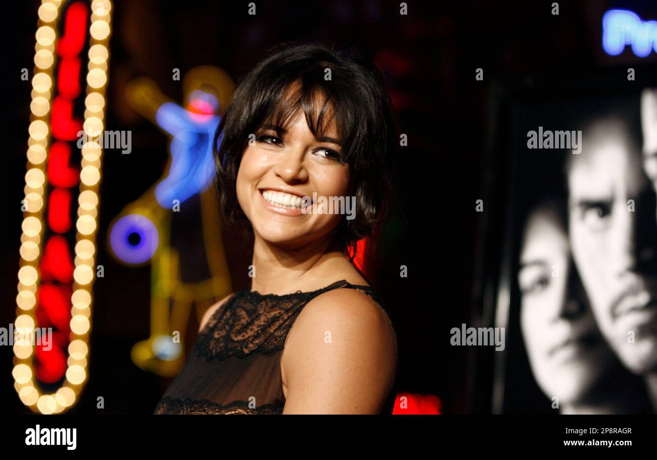 Cast member Michelle Rodriguez arrives at the premiere of "Fast ...