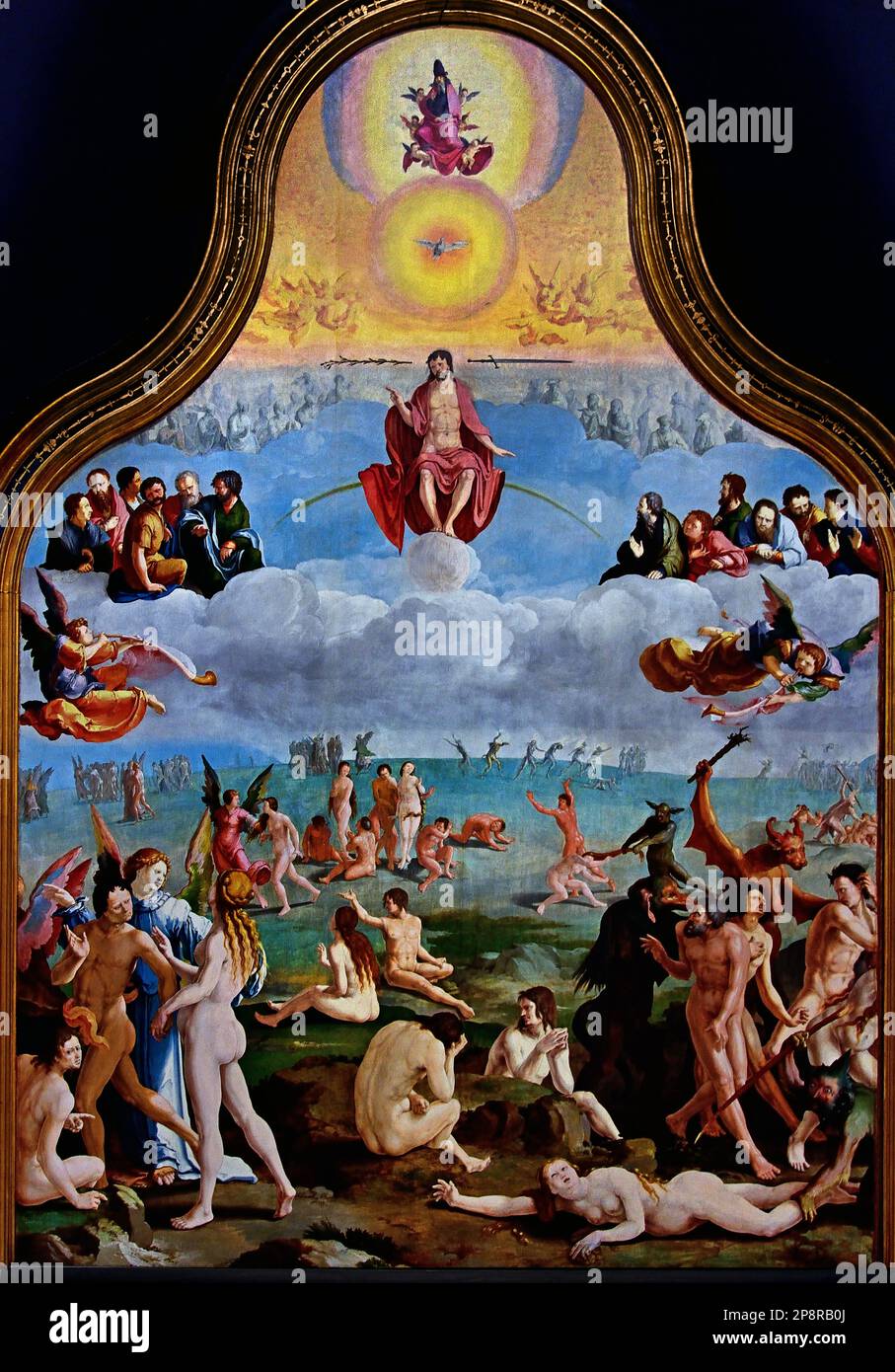 The Last Judgment 1527 Triptych by Lucas van LEYDEN, 1494 - 1533, Leiden The Netherlands ...