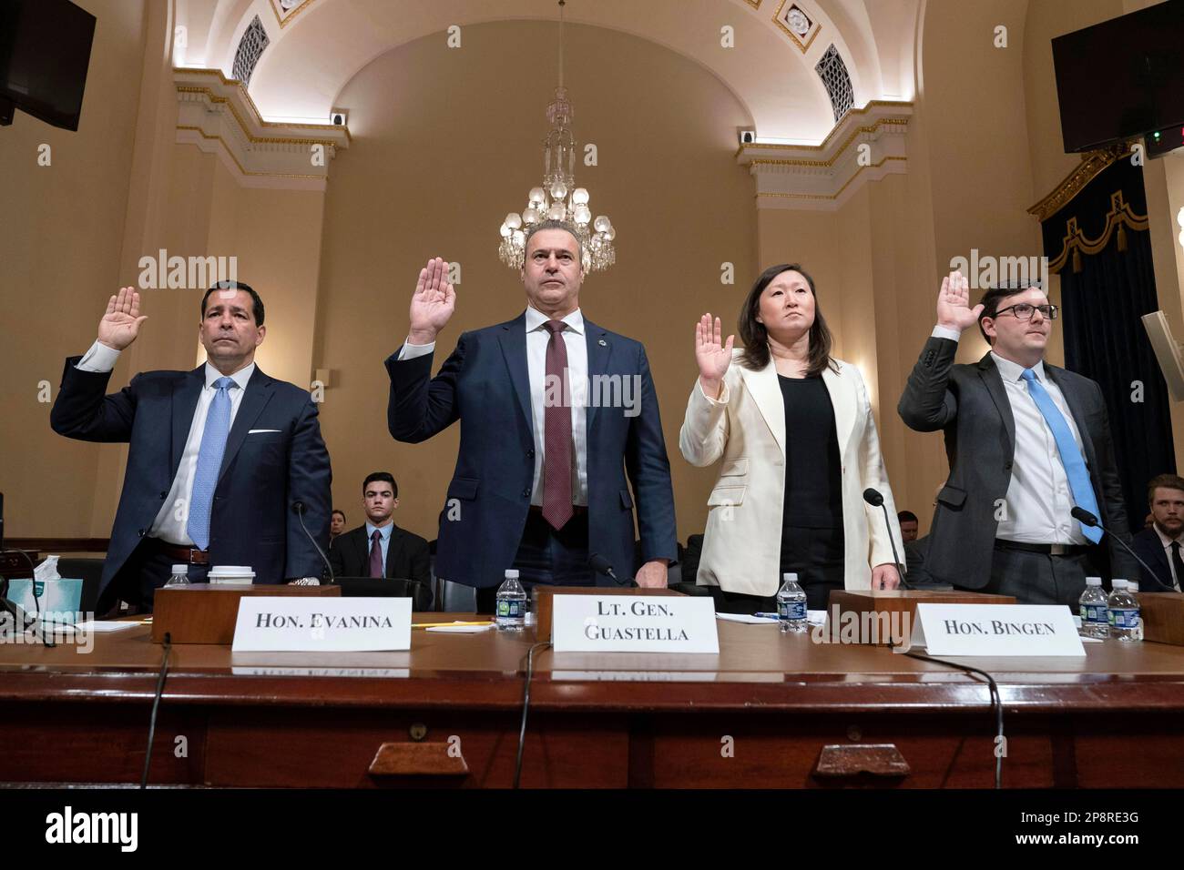 From left, William Evanina, founder and CEO of the Evanina Group, Lt ...