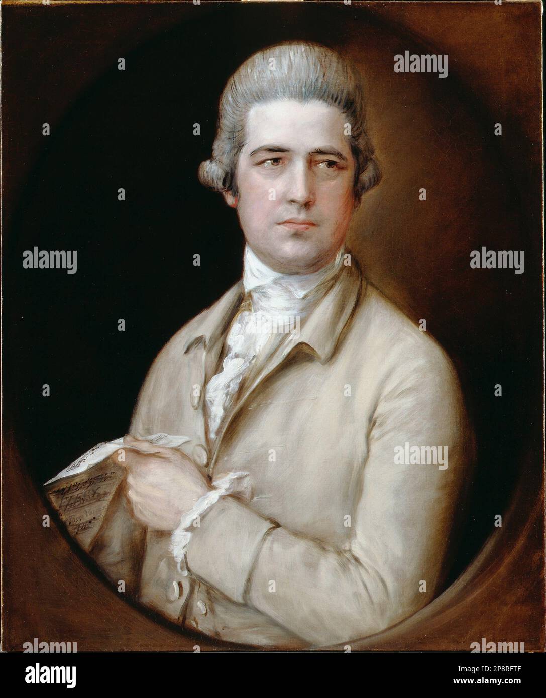 Thomas Linley the elder Late 1760s by Thomas Gainsborough Stock Photo ...