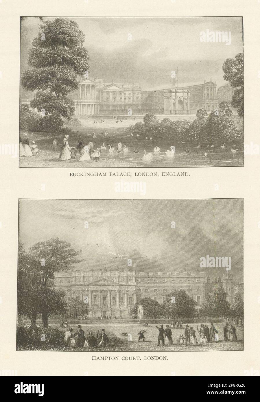 Buckingham Palace, London, England. Hampton Court. London 1907 old ...