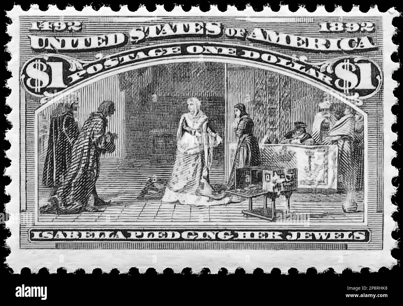 Philatelic postage stamp Black and White Stock Photos & Images - Alamy