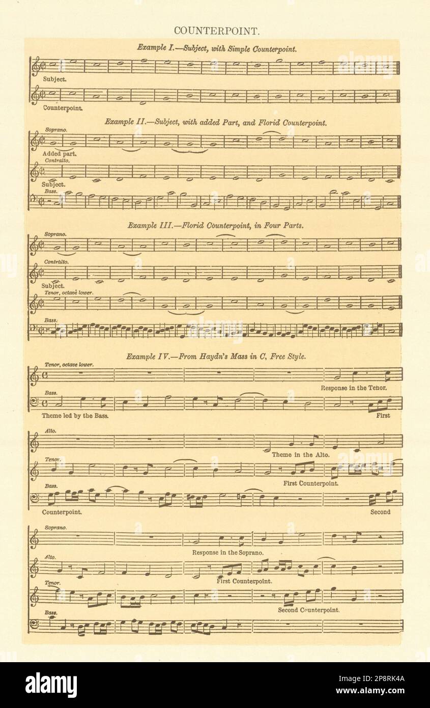 Counterpoint music hi-res stock photography and images - Alamy