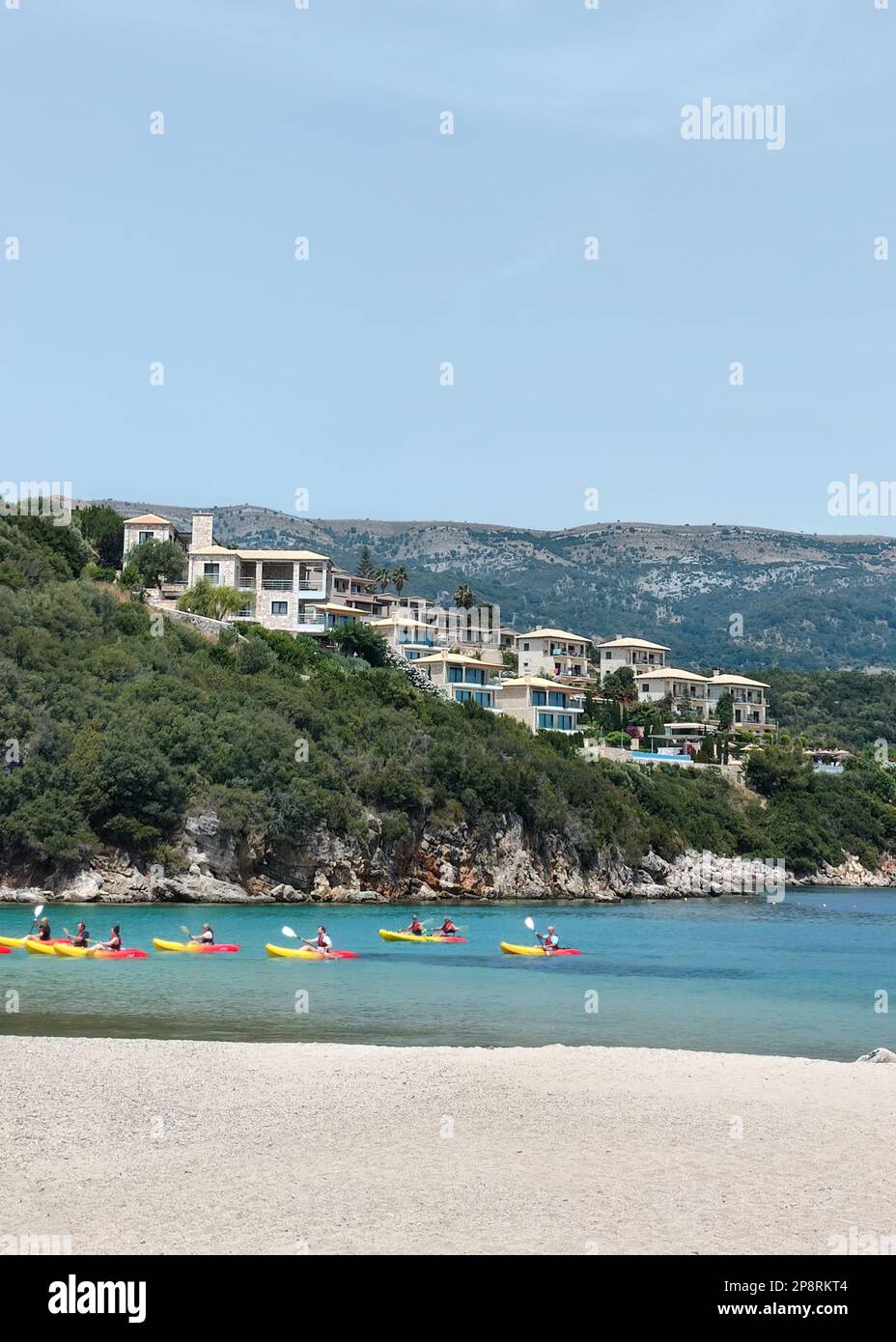 Bella Vraka beach Sivota Thesprotia Greece summer vacation Stock Photo ...