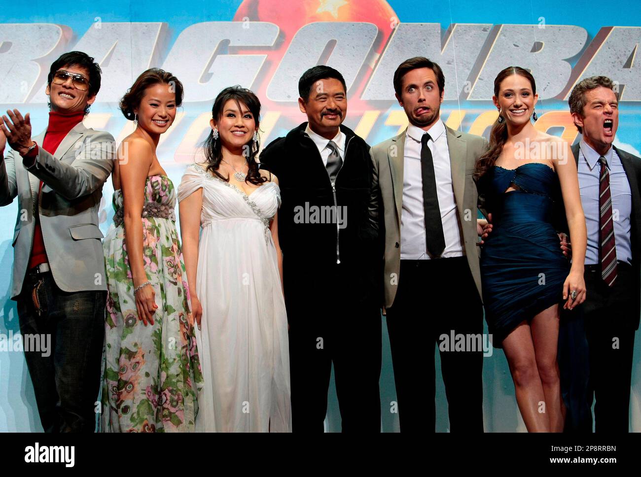 From left, South Korean Actor Park Joon-hyung, US actress Jamie Chung ...