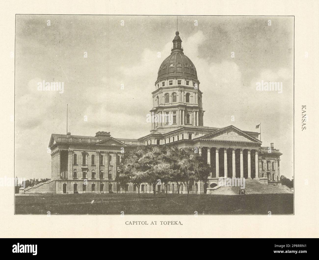 Kansas. Capitol At Topeka 1907 old antique vintage print picture Stock ...