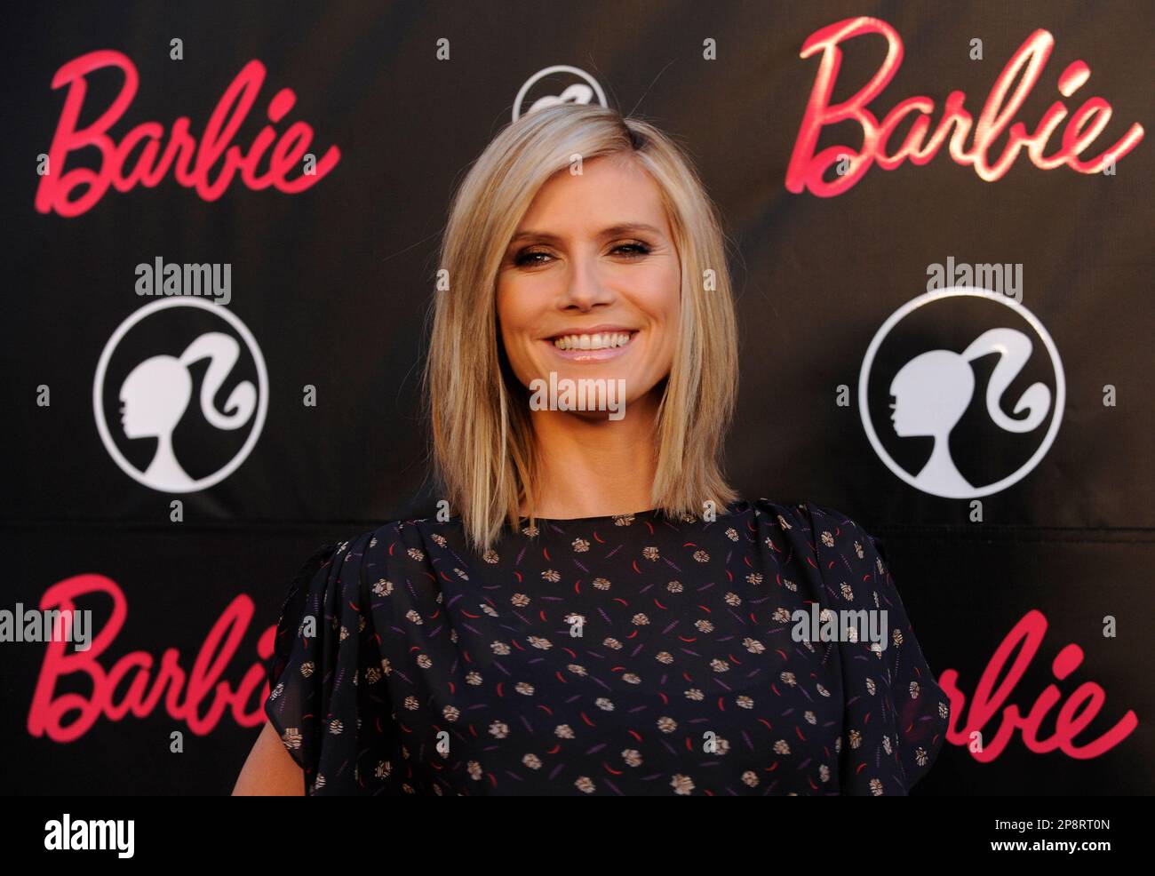 Heidi Klum arrives at Barbie's 50th Birthday Party at her Real-Life ...