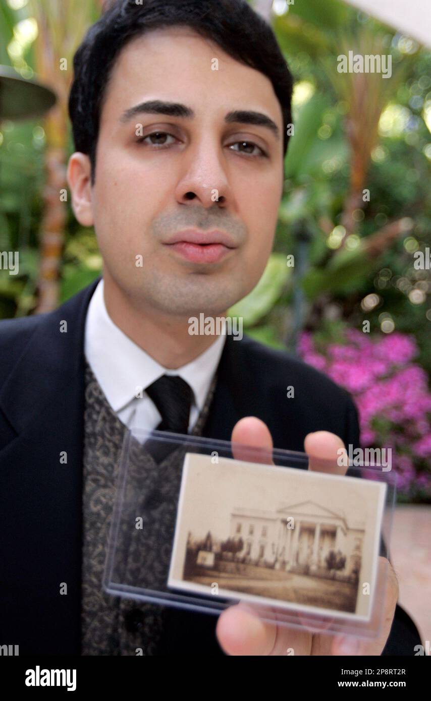 Photography collector Keya Morgan holds what he believes is a rare ...