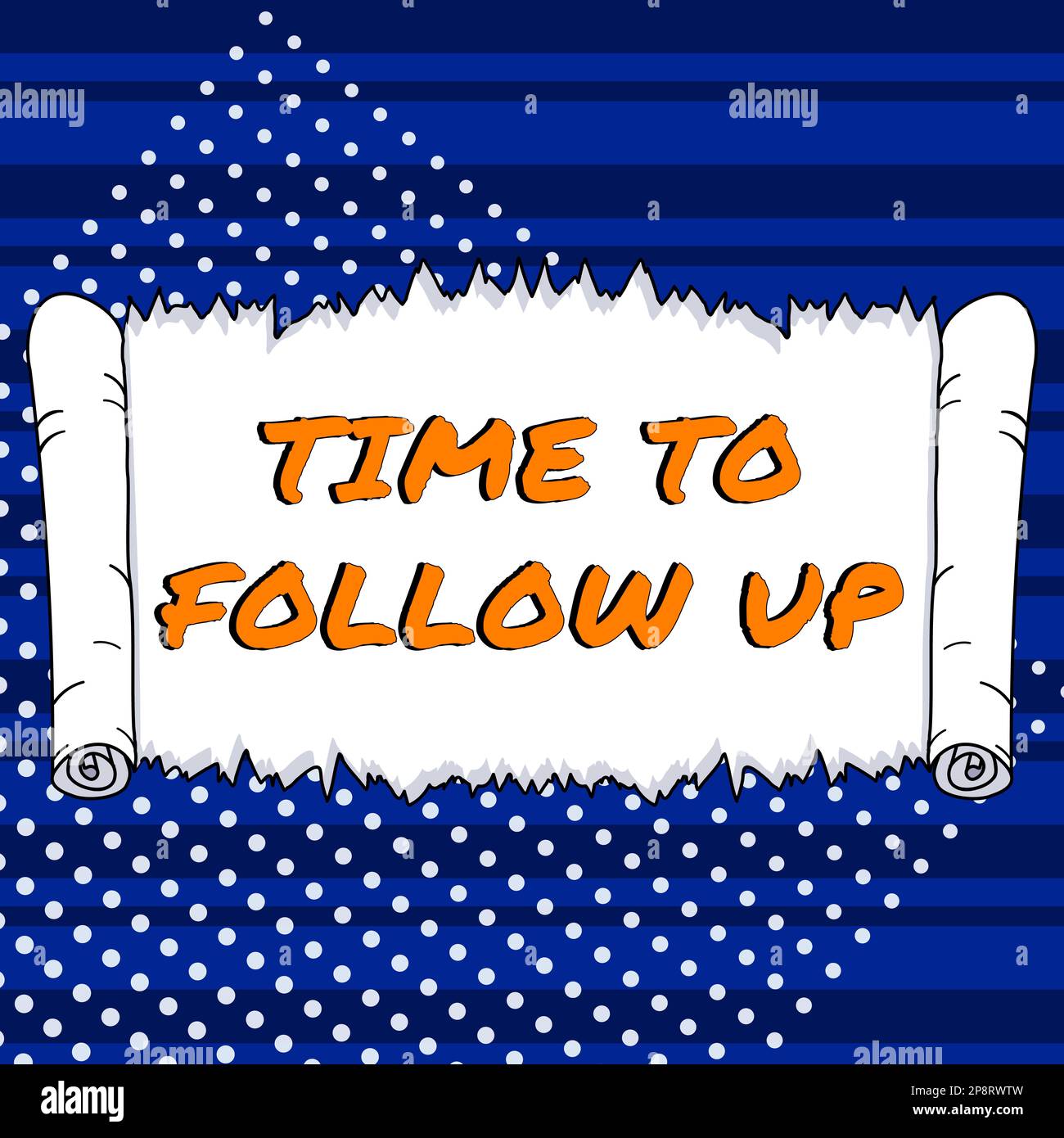 Text caption presenting Time To Follow Up. Business concept Enquiry of the previous task or ...