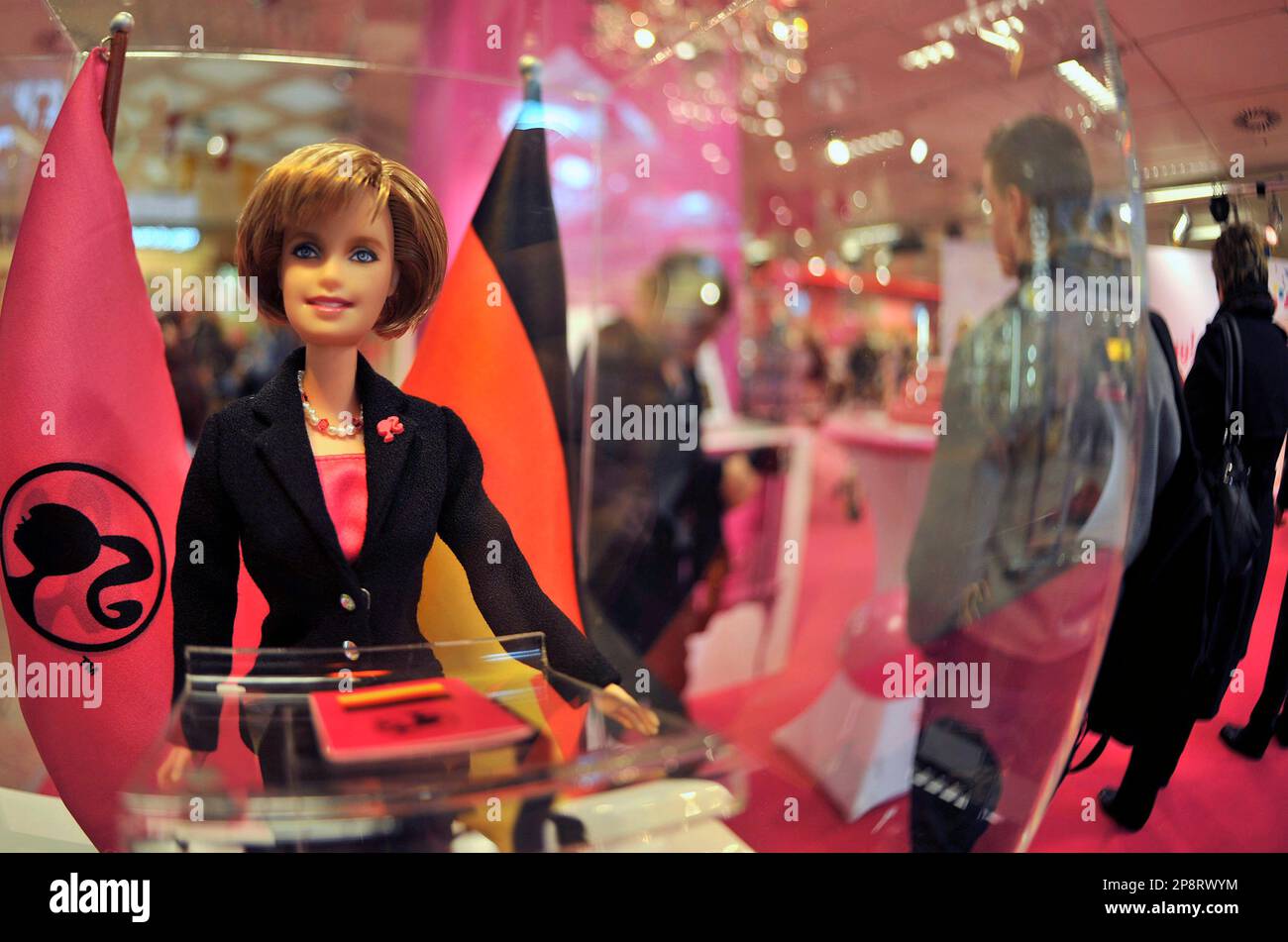 A Barbie doll depicting German Chancellor Angela Merkel by toy ...