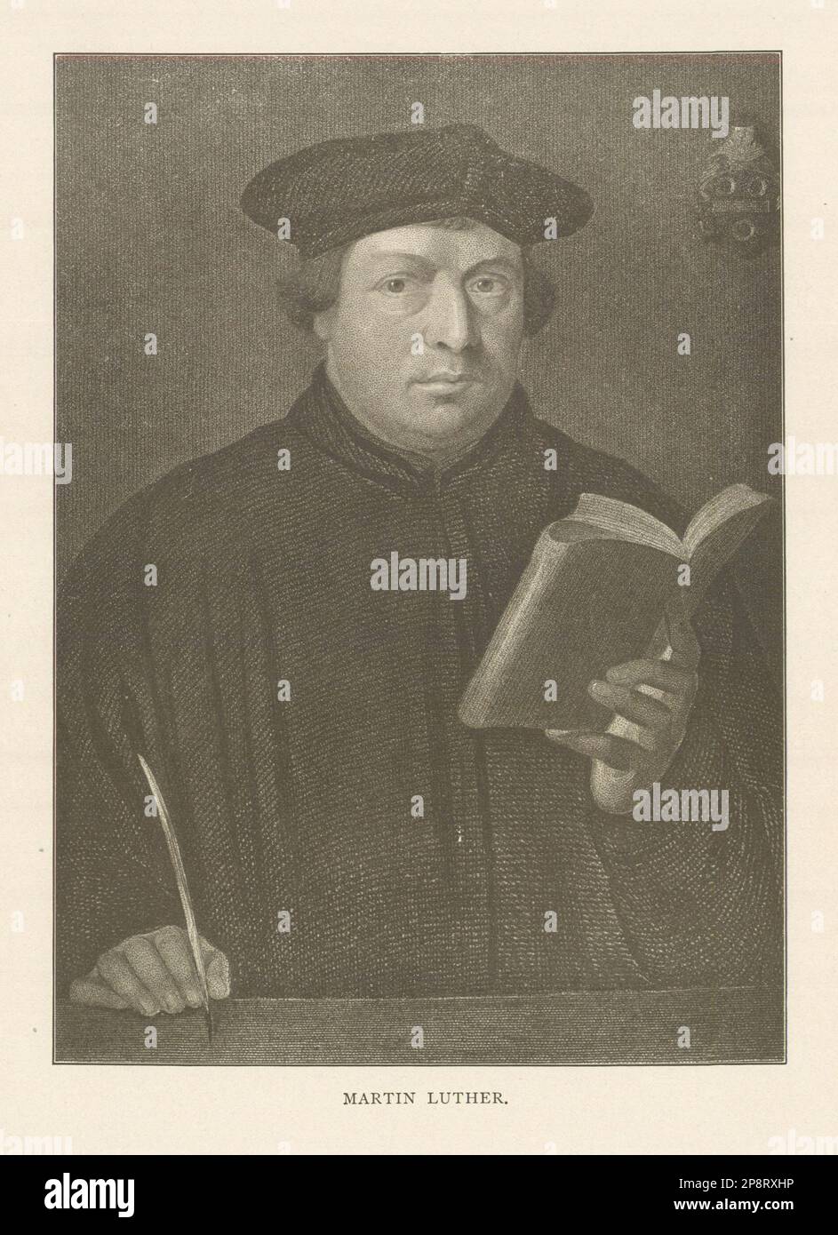 Martin Luther. Germany 1907 old antique vintage print picture Stock Photo - Alamy