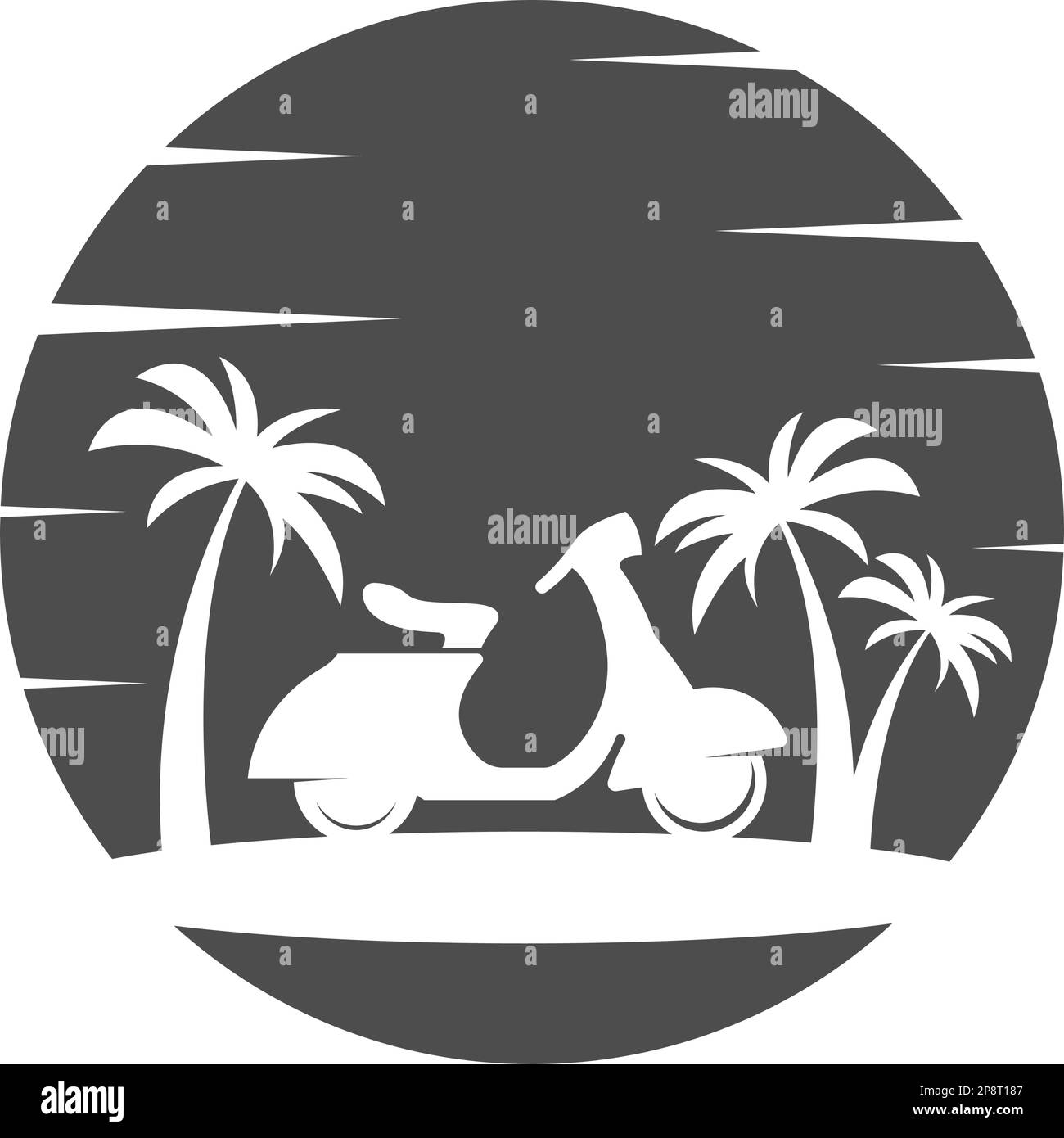 Scooter icon logo design illustration Stock Vector Image & Art - Alamy