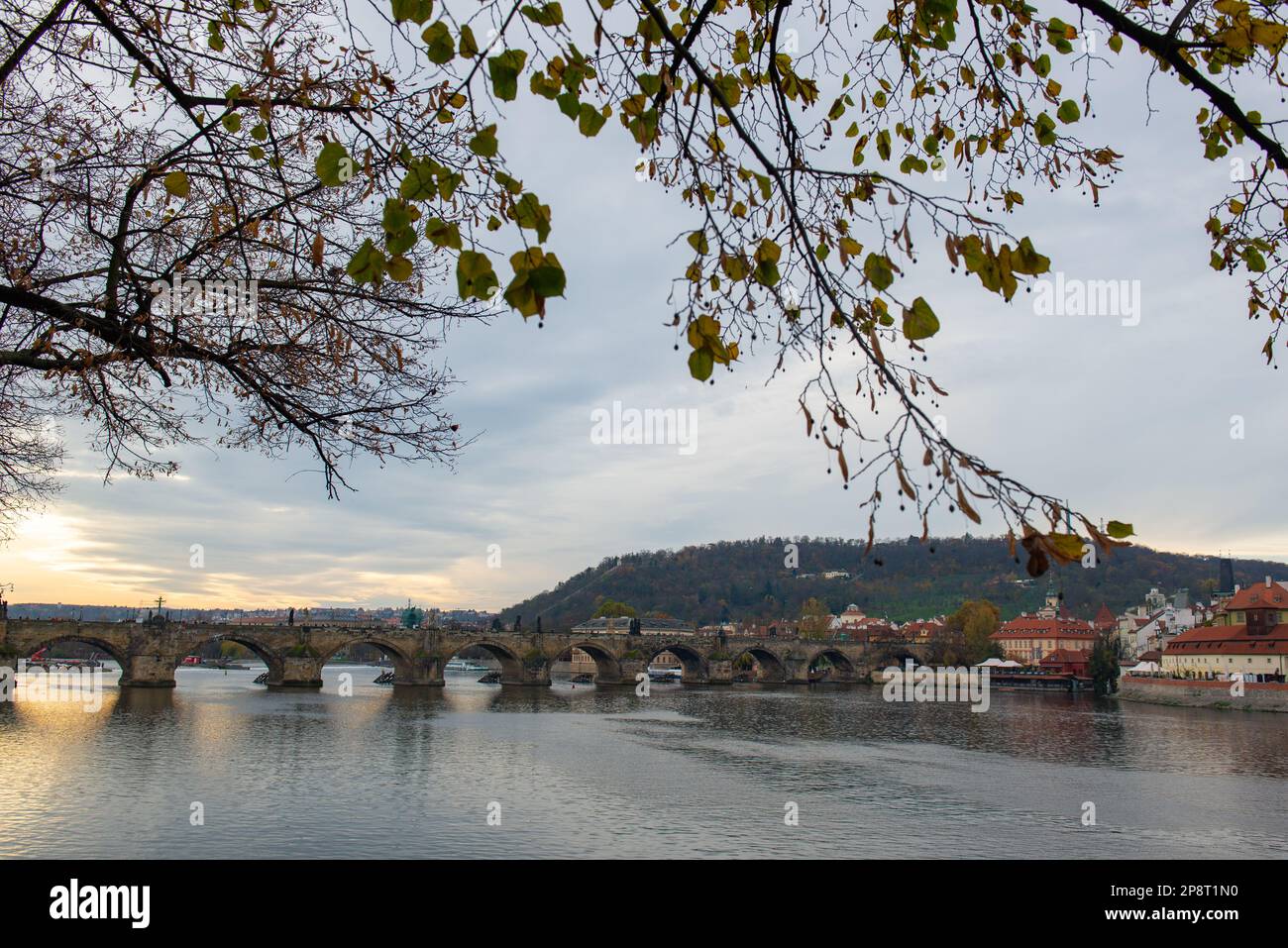 old bridge in the city of Prague in Europe Stock Photo - Alamy