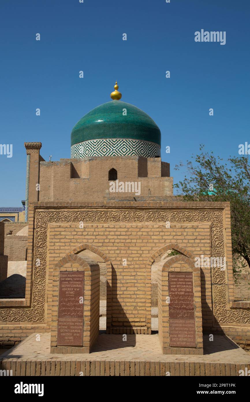 Timurid-style Dome, Pakhlavon Mahmud Mausoleum, Ichon Qala, Khiva ...