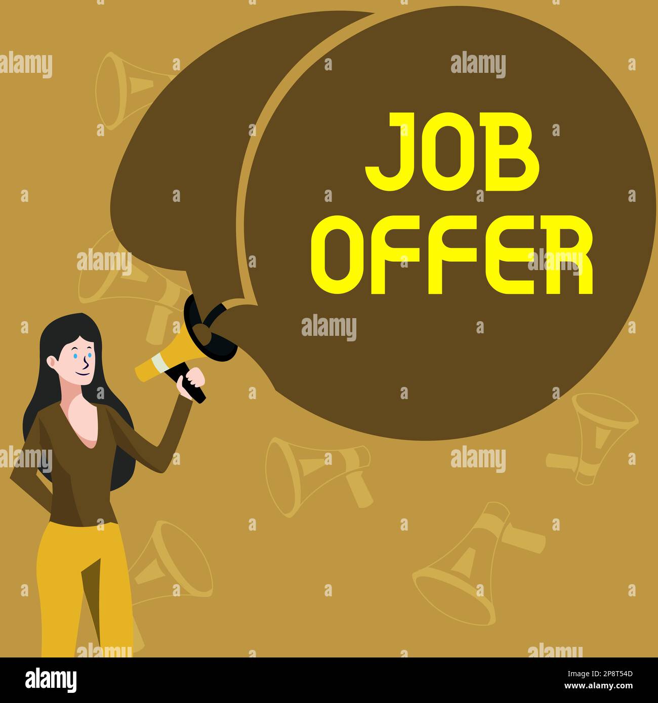 Hand writing sign Job Offer. Business idea A peron or company that ...