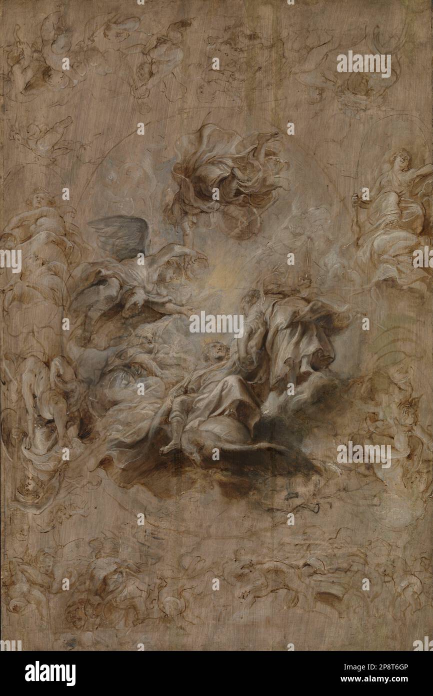 Multiple Sketch for the Banqueting House Ceiling circa 1629 by Peter ...