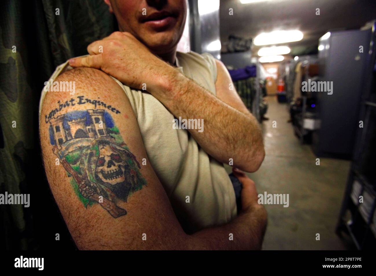 ** ADVANCE FOR MONDAY, MARCH 9 AND AFTER ** Spc. Justin Detter shows ...