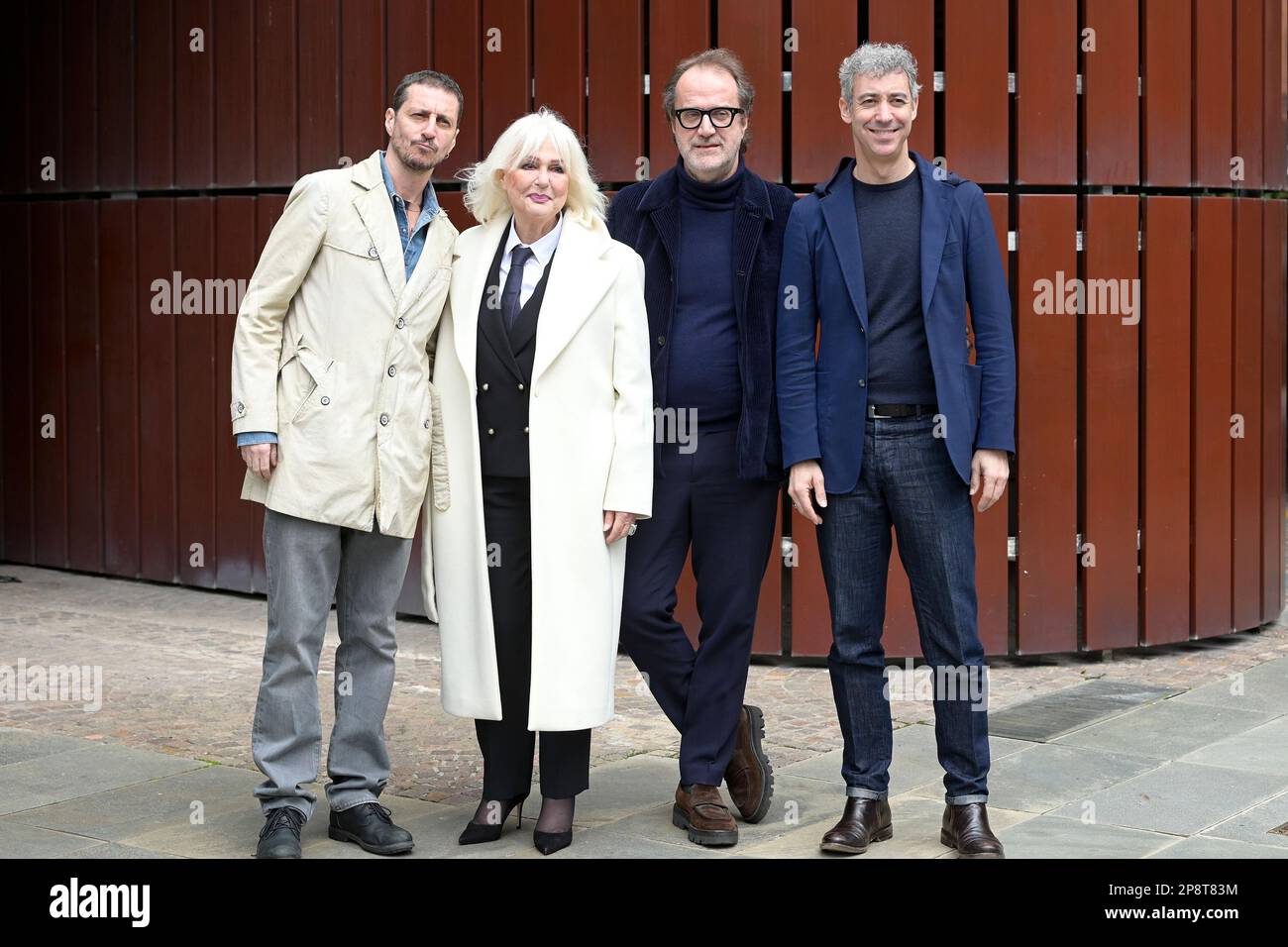 Rome, Italy. 09th Mar, 2023. Luca Bizzarri (l), Loretta Goggi (c ...