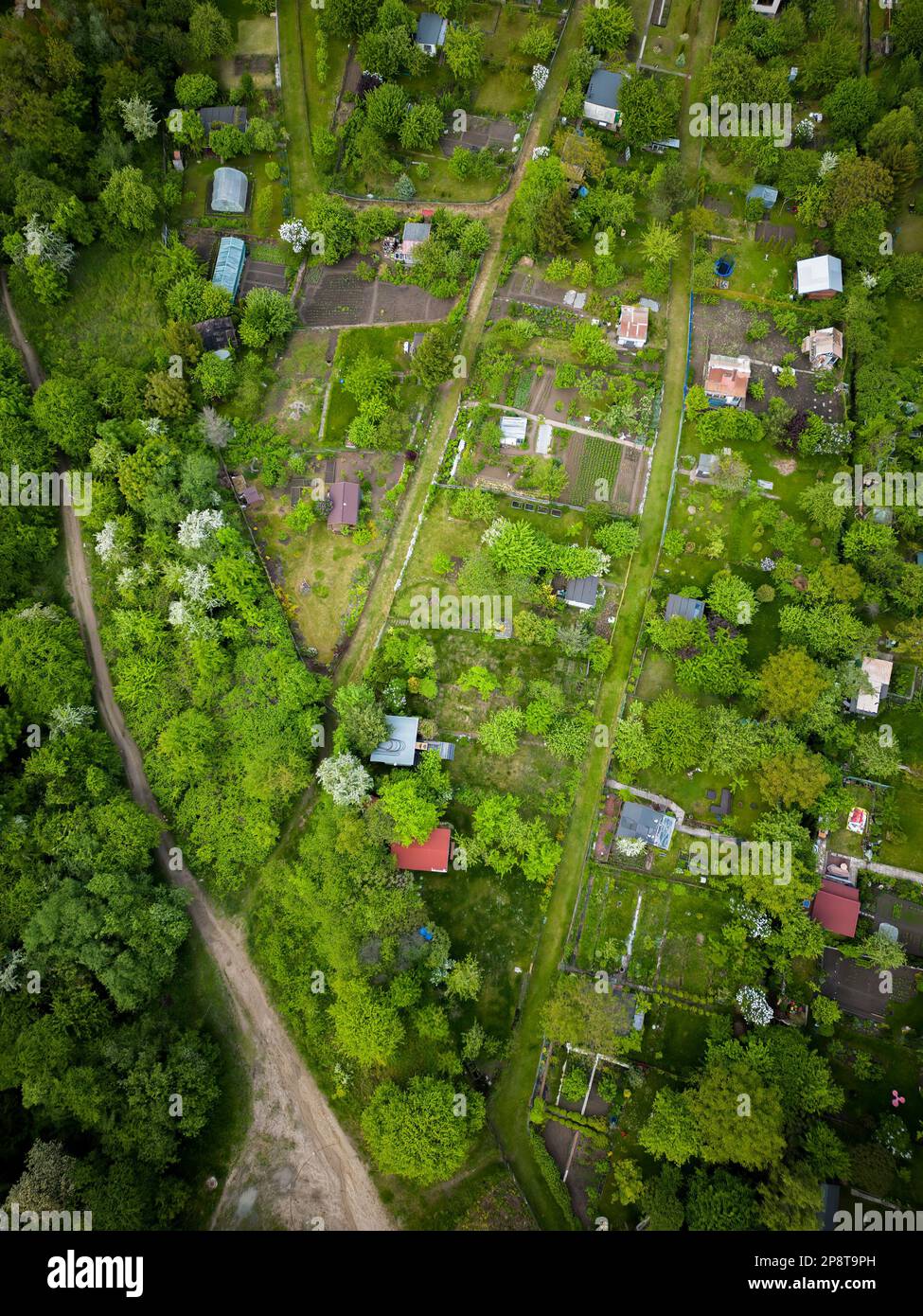 Aerial scene drone spring landscape hi-res stock photography and images ...