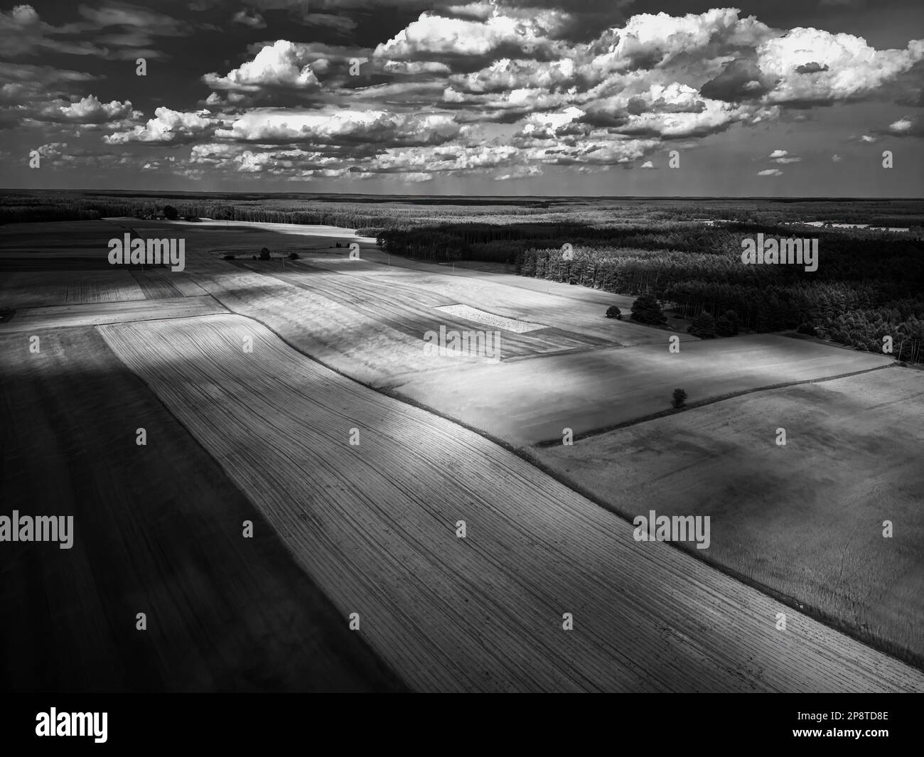 aerial view of country in Poland Stock Photo - Alamy