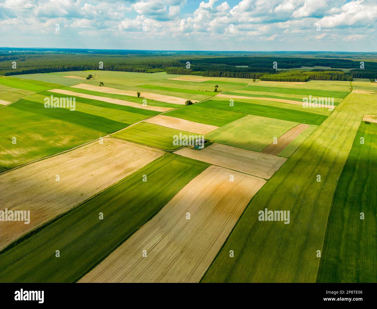 aerial view of country in Poland Stock Photo - Alamy