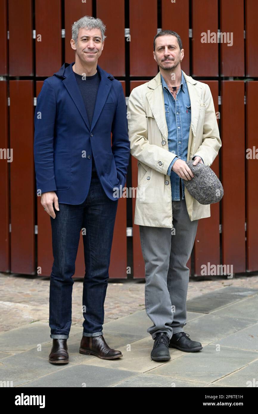 Rome, Italy. 09th Mar, 2023. Paolo Kessisoglu (l) and Luca Bizzarri (r ...